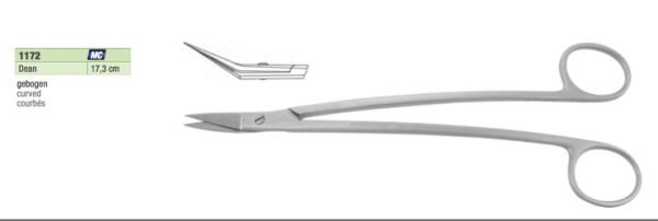 Operating scissors Dean, curved – Biometric