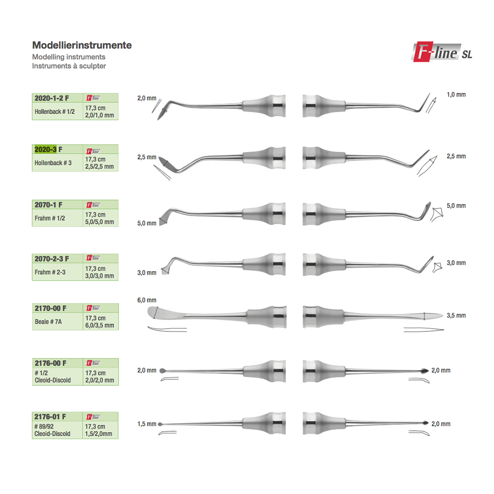 Modelling instrument Hollenback 2,0 – 2,5 mm – Biometric