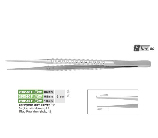 Surgical micro-forceps 1:2 straight – Biometric